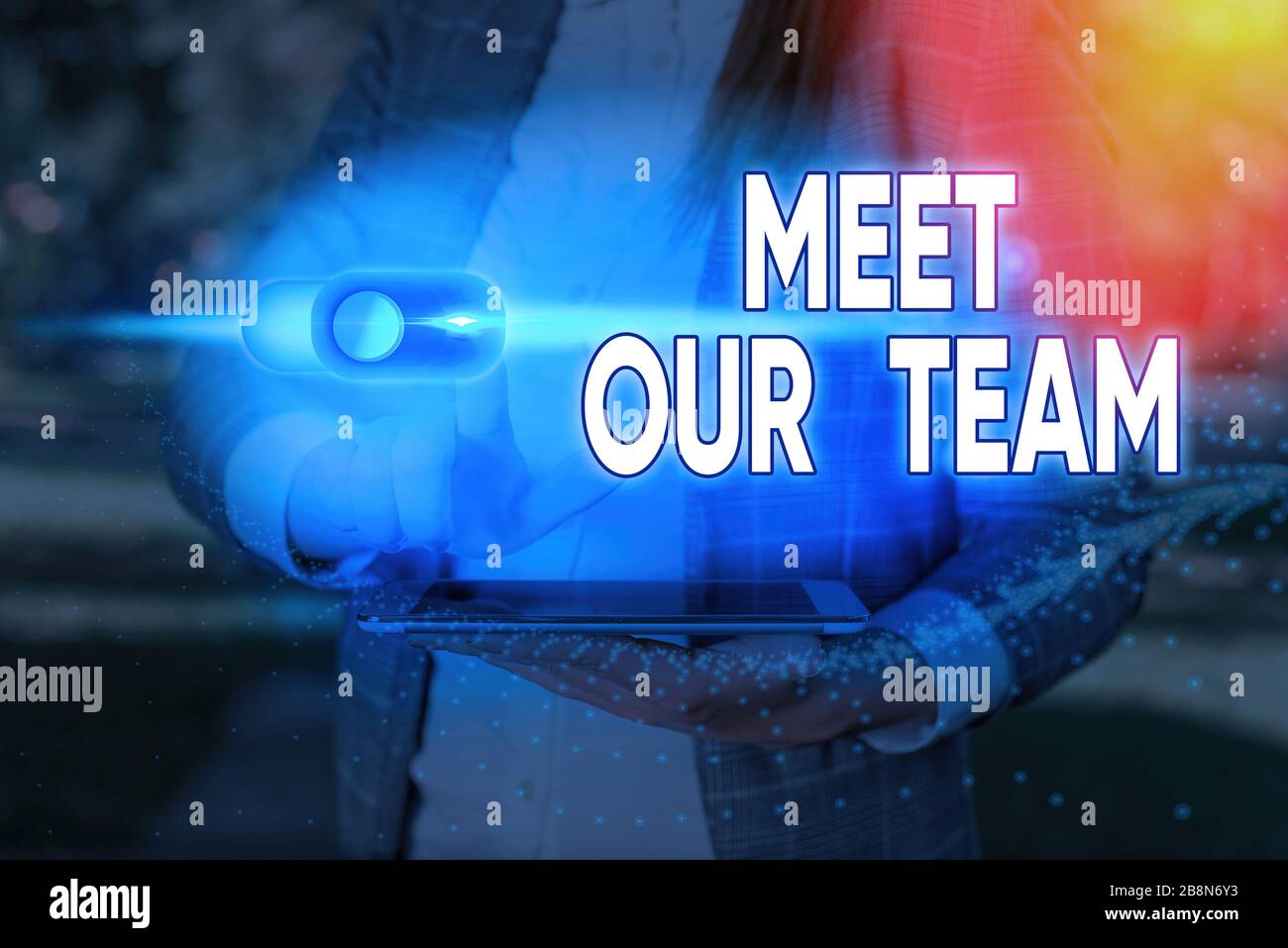 Writing note showing Meet Our Team. Business concept for introducing ...