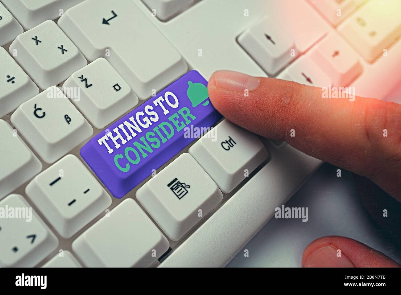 Conceptual hand writing showing Things To Consider. Concept meaning ...