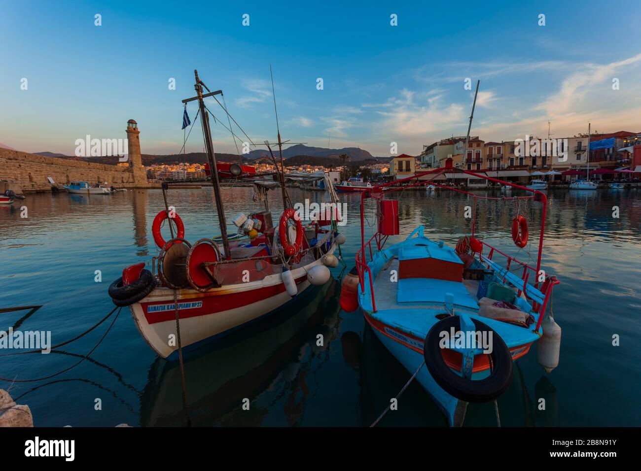 Old venetian harbour of Rethymnon (Crete,Greece Stock Photo - Alamy