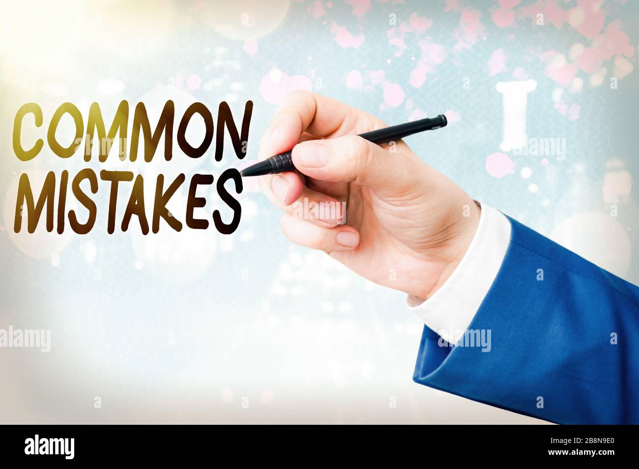 Conceptual hand writing showing Common Mistakes. Concept meaning ...