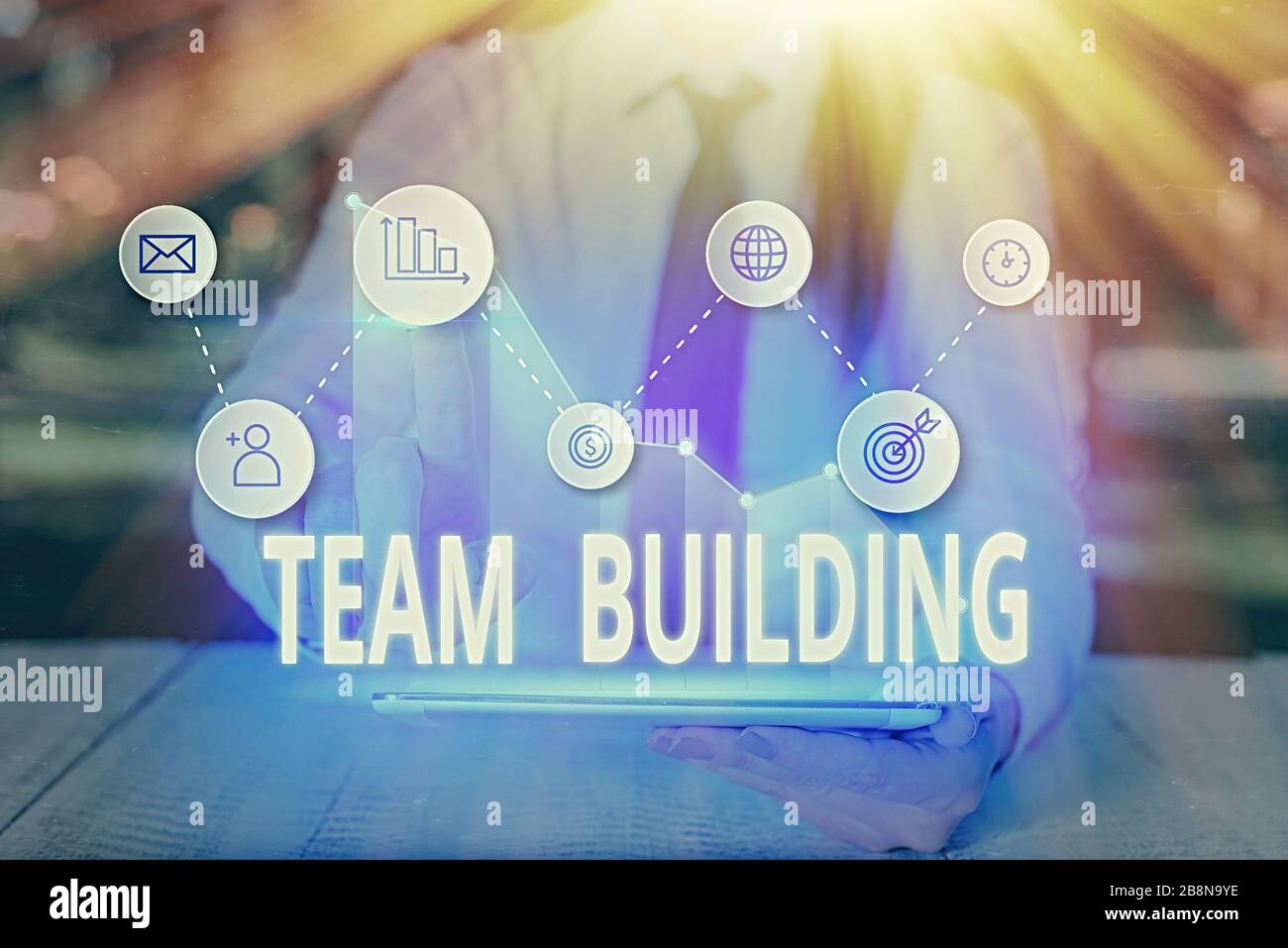 Writing note showing Team Building. Business concept for various types ...