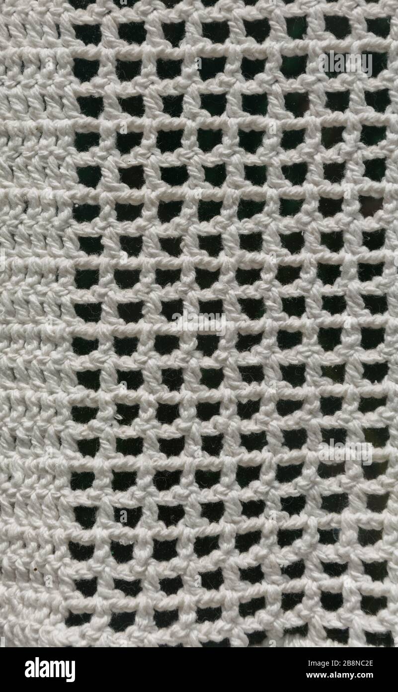 Close up of crochet pattern texture for use as background Stock Photo ...