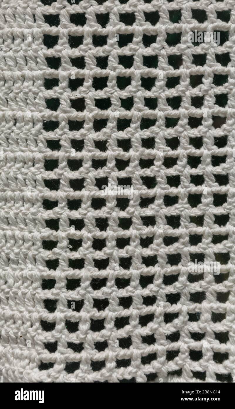 Close up of crochet pattern texture for use as background Stock Photo ...