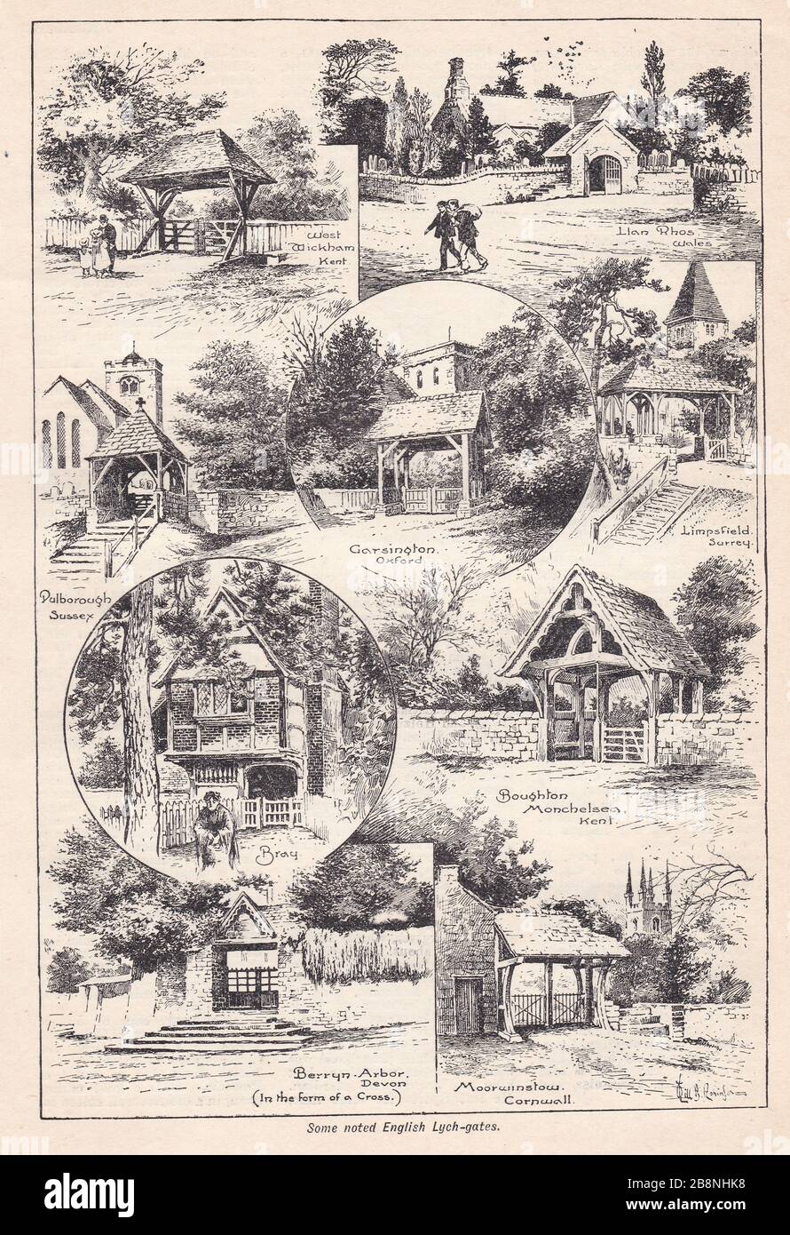 Lych gates hi-res stock photography and images - Alamy