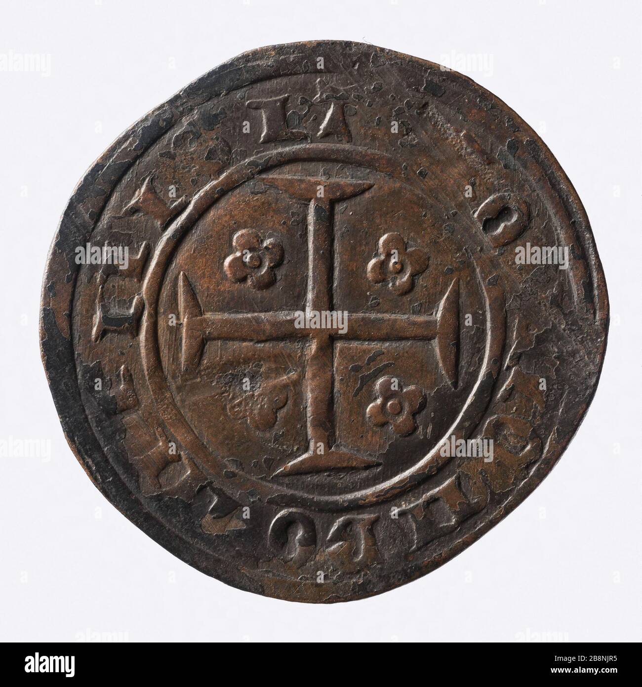 account token Tournai shield with cross, thirteenth-fifteenth century ...