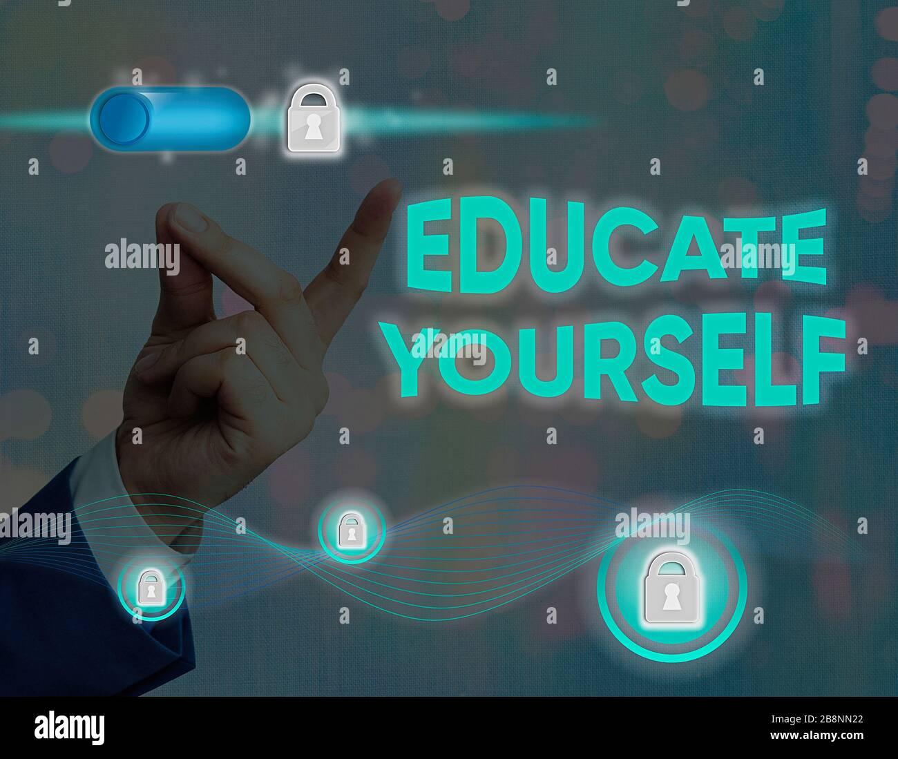 Conceptual hand writing showing Educate Yourself. Concept meaning ...