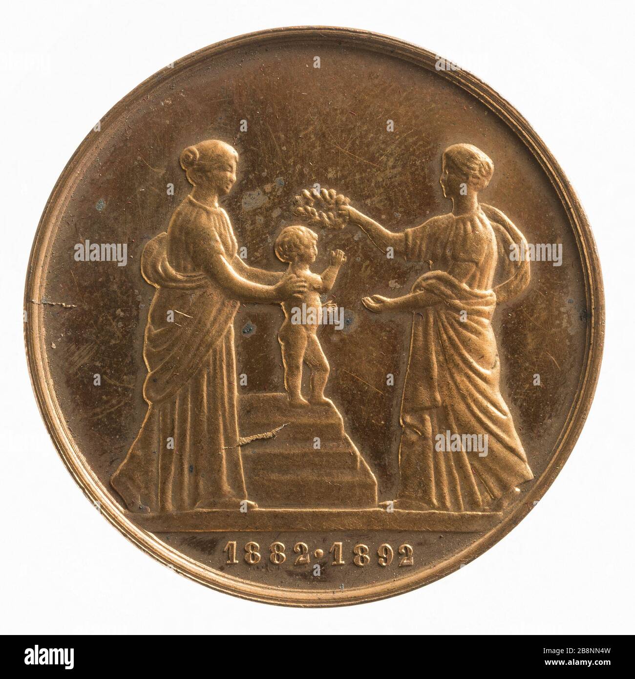 Medal of Honor of the child health competition Paris 1892 "Médaille d ...