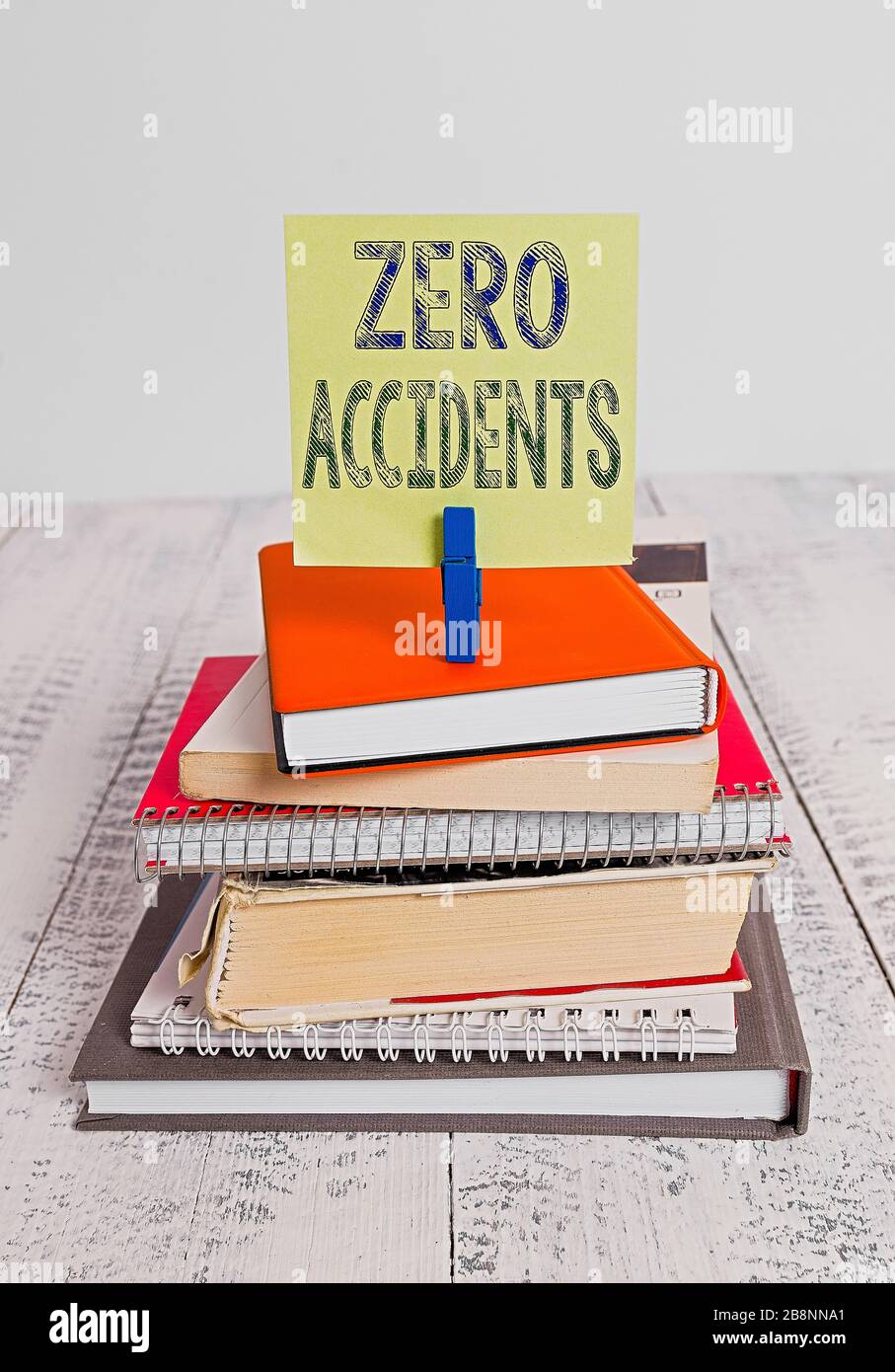 Text sign showing Zero Accidents. Business photo text important ...