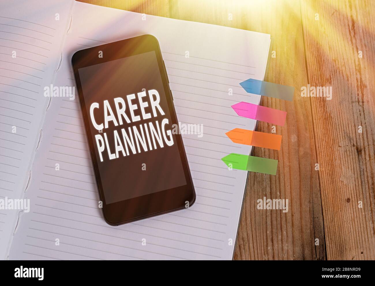 Writing note showing Career Planning. Business concept for ...
