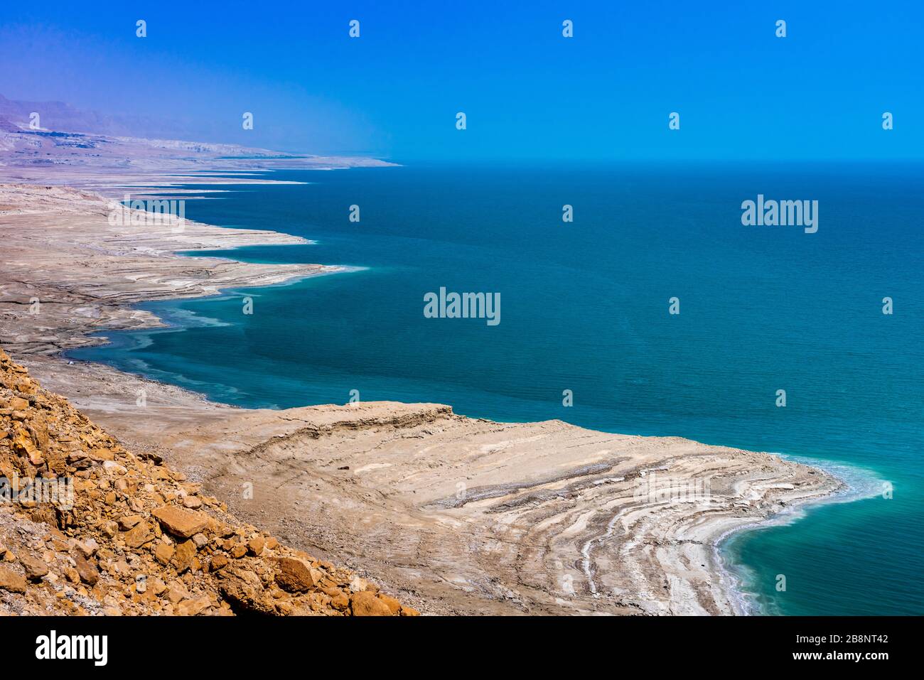 The shoreline of the Dead Sea in Israel, Middle East Stock Photo - Alamy