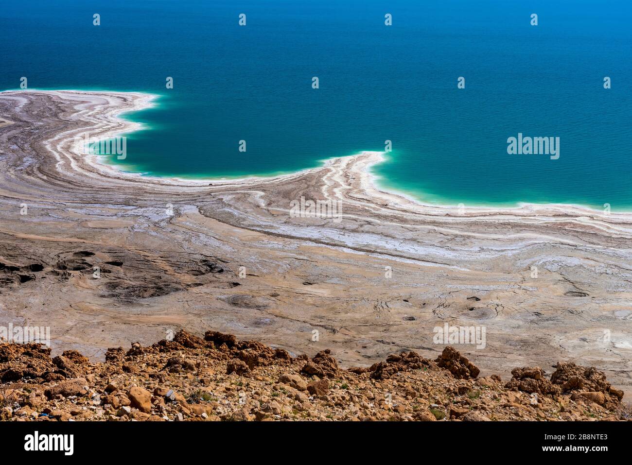 The shoreline of the Dead Sea in Israel, Middle East Stock Photo - Alamy