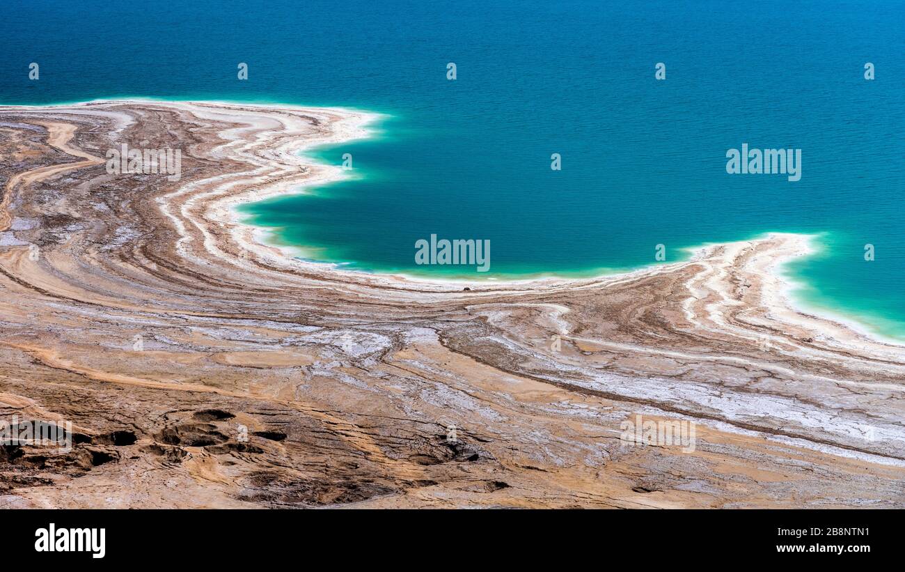 The shoreline of the Dead Sea in Israel, Middle East Stock Photo - Alamy