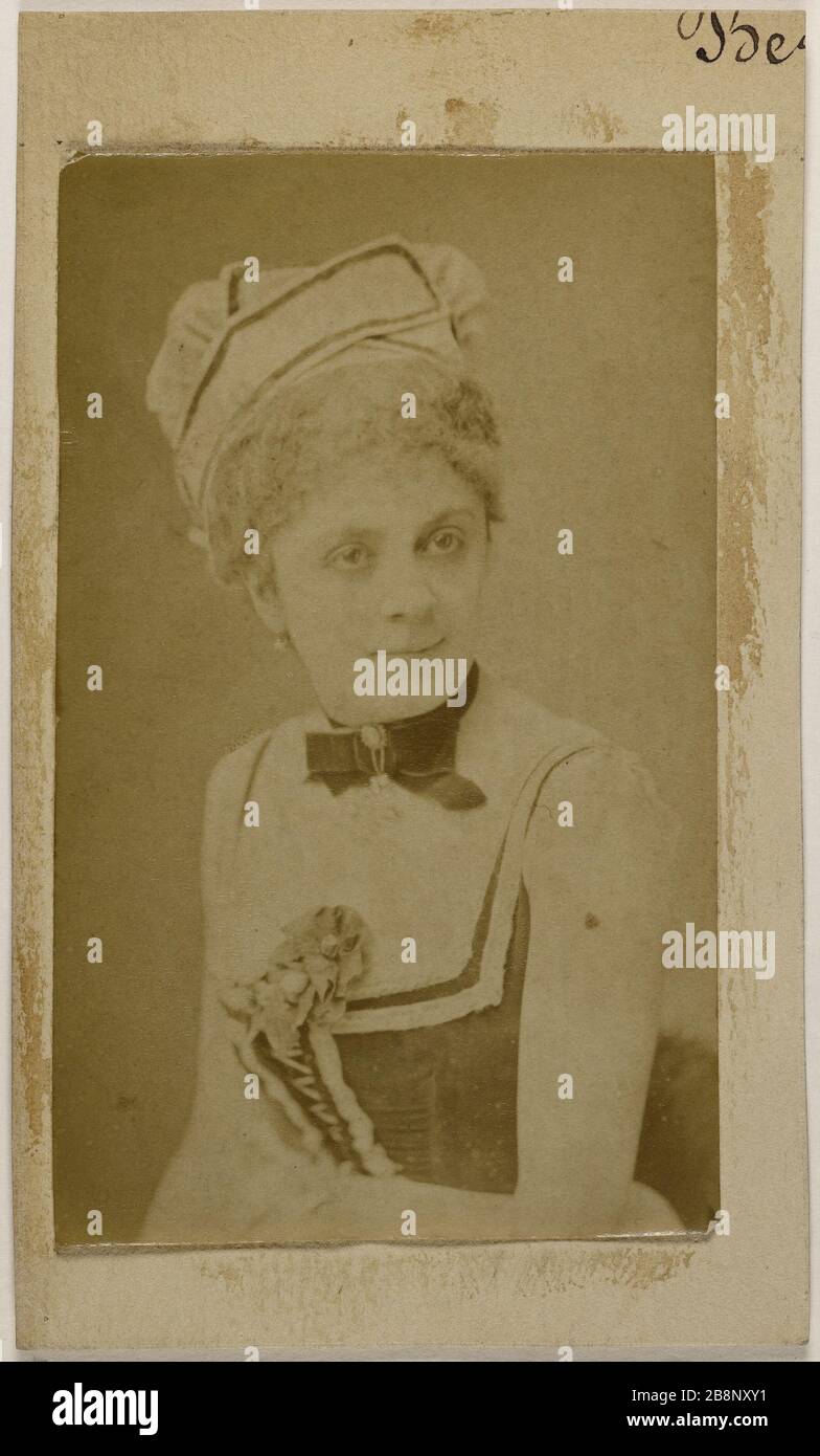 Portrait of Beranger, Berthe (actress) Anonyme. Portrait de Béranger, Berthe, (actrice). Carte ...