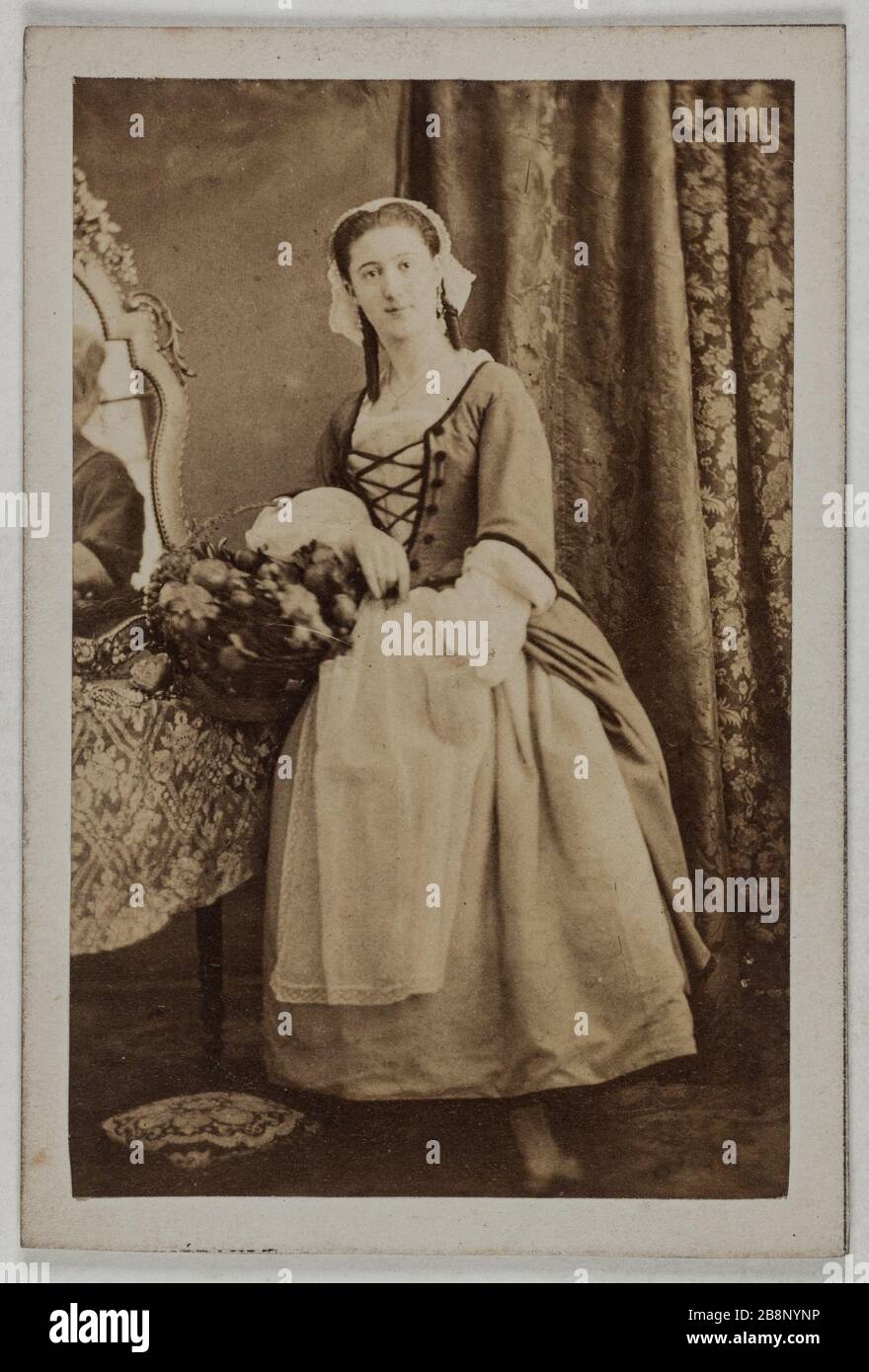 Didier Portrait of Rose (née Rose Marie Colin) (? -1870), (actress ...