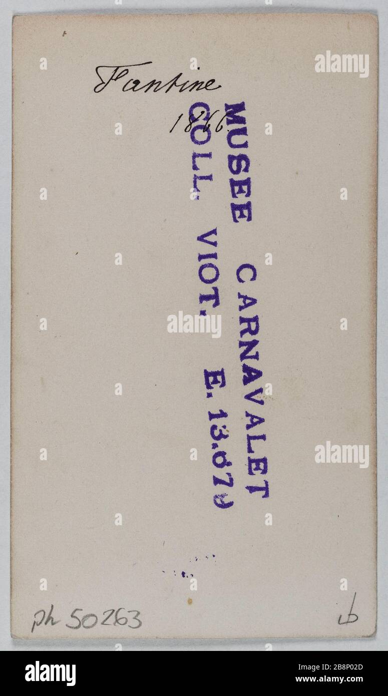 Portrait of Fantine (actress) Portrait de Fantine, actrice. Carte de ...