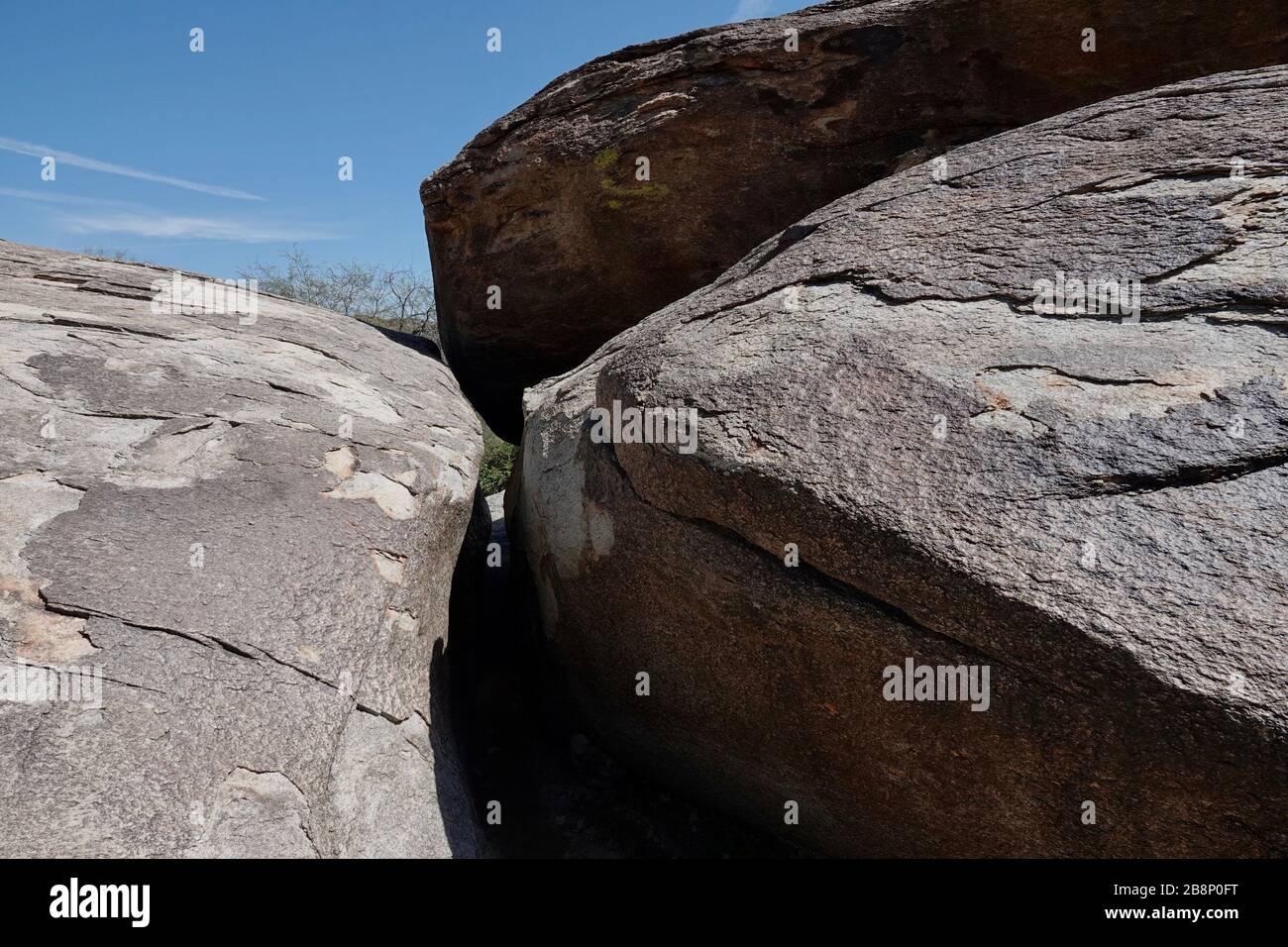 A view of Fat Man’s Pass, I popular destination for hikers in the ...