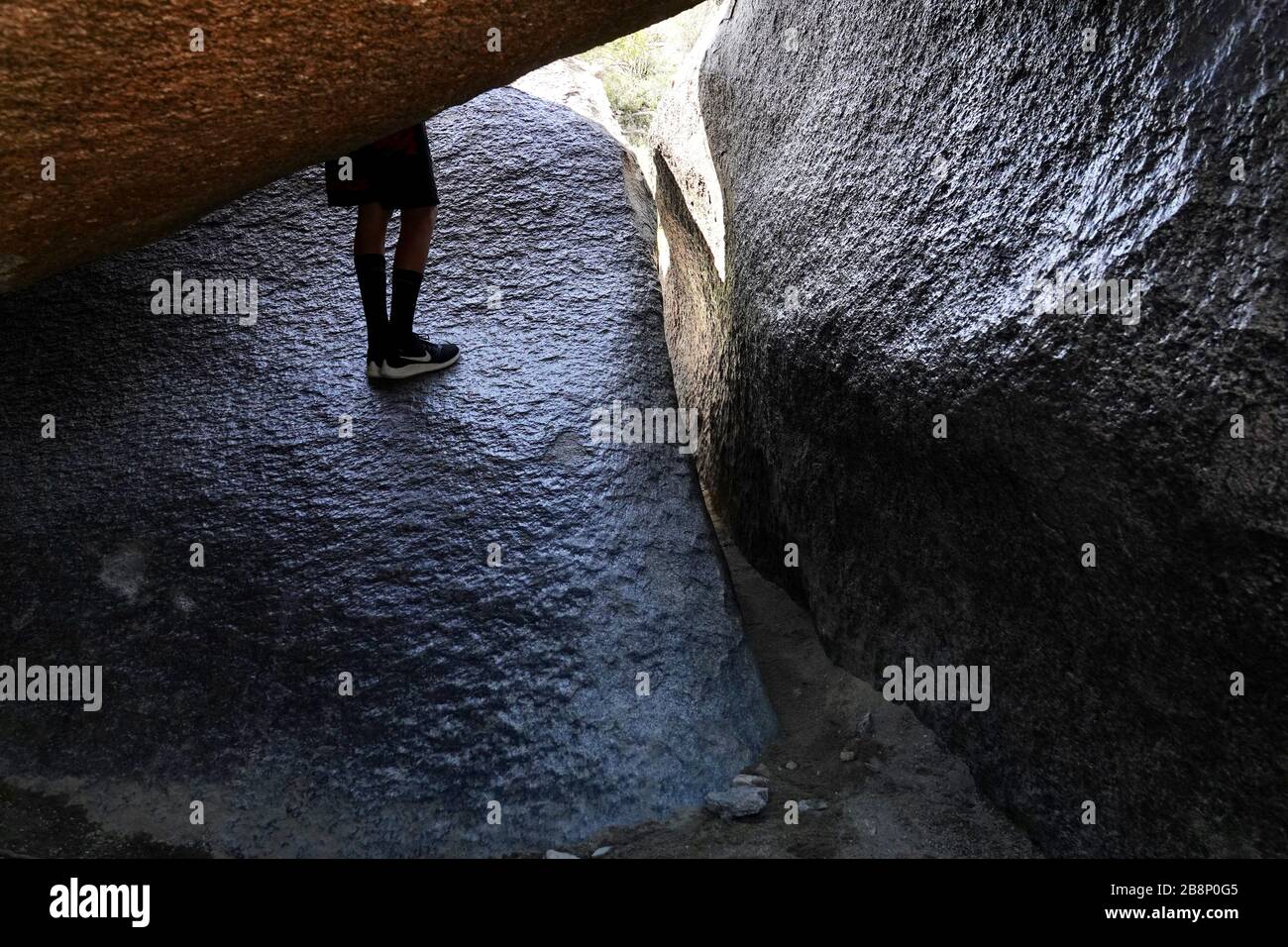 A view of Fat Man’s Pass, I popular destination for hikers in the ...