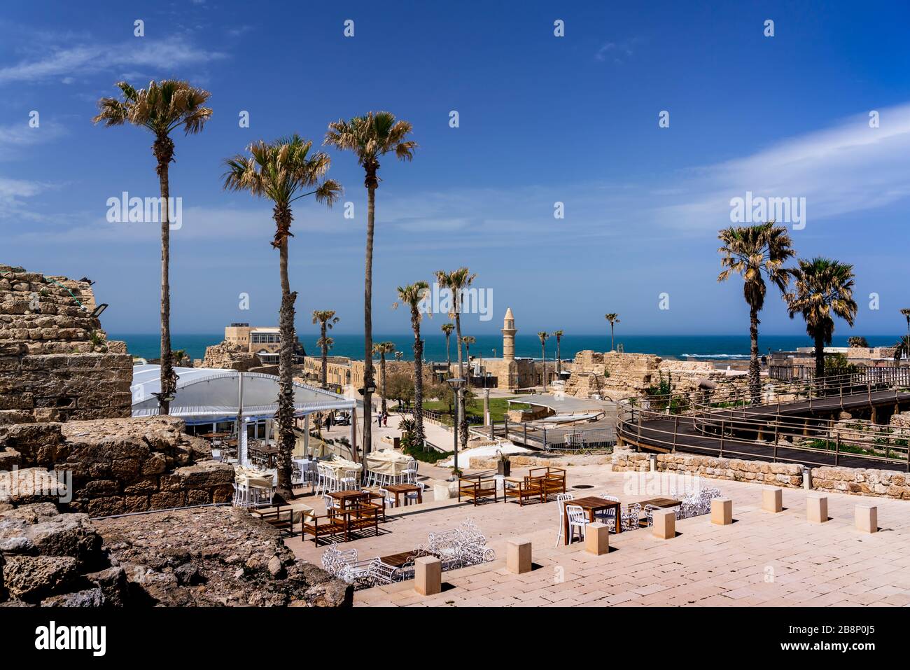 Caesarea National Park, Israel, Middle East Stock Photo - Alamy