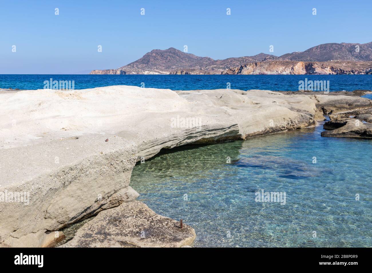 Pollonia beach milos hi-res stock photography and images - Alamy