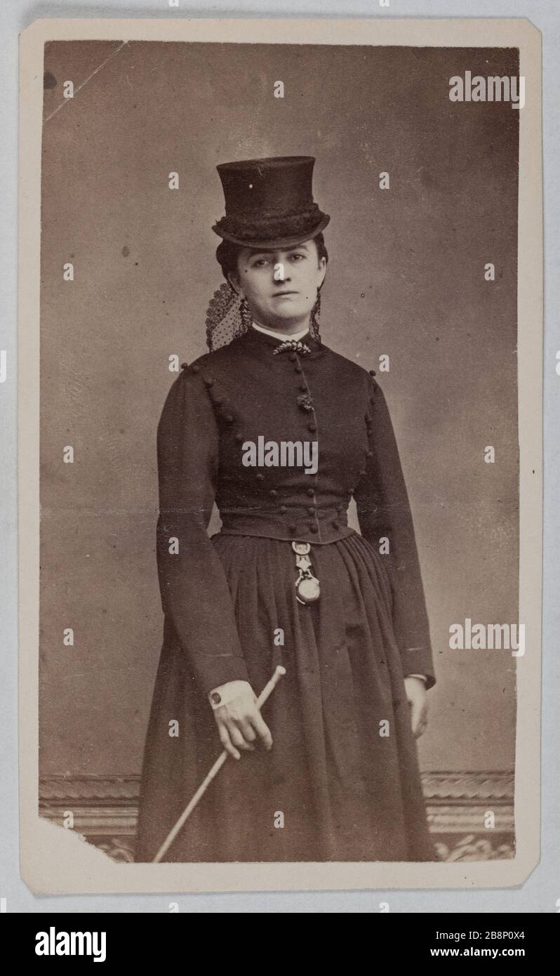 Portrait of Gabrielle Gauthier (-to 1883) (actress) Portrait de ...