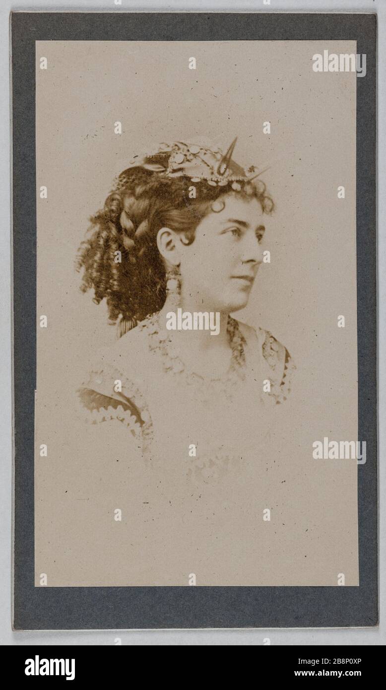 Portrait of Gabrielle Gauthier (-to 1883) (actress) Portrait de ...