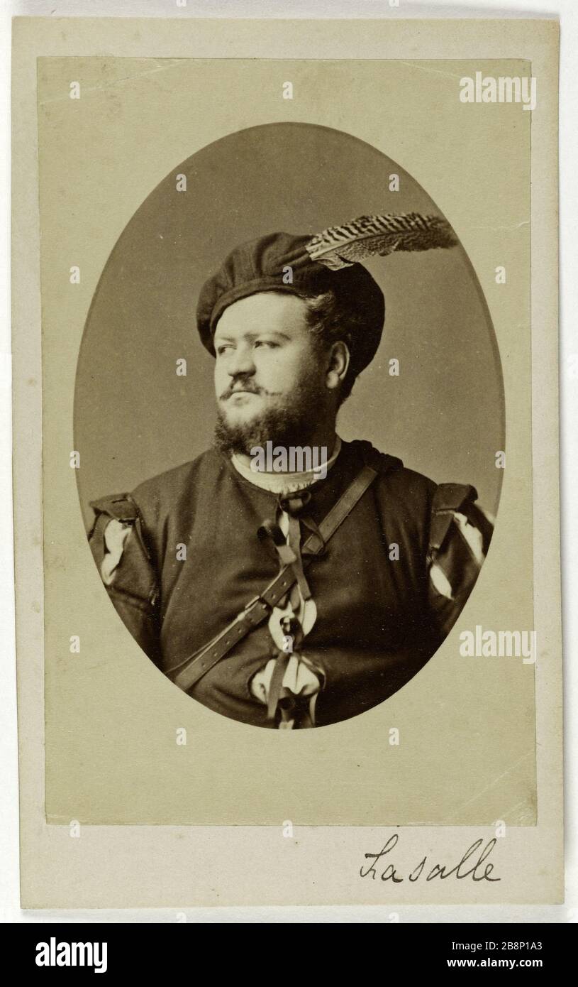 Portrait of Jean Lassalle Louis (1847-1909), (opera singer) Portrait de ...