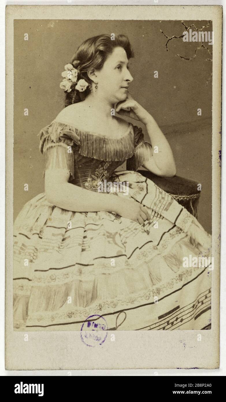 Portrait of Céline Moyse (or Moses), actress-Delassements Comedy ...