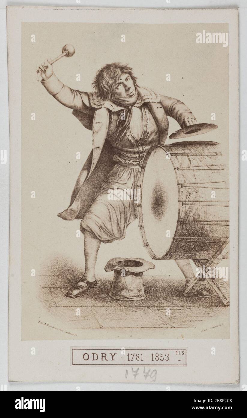 Portrait of Jacques Charles Odry (1779-1853), theater actor between ...