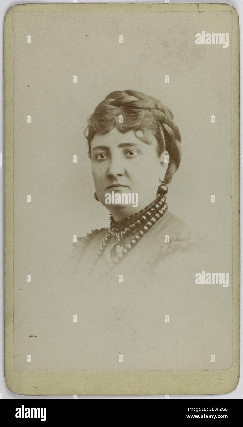 Portrait of Carlotta Patti, (1840-1889), (opera singer Adelina Patti ...