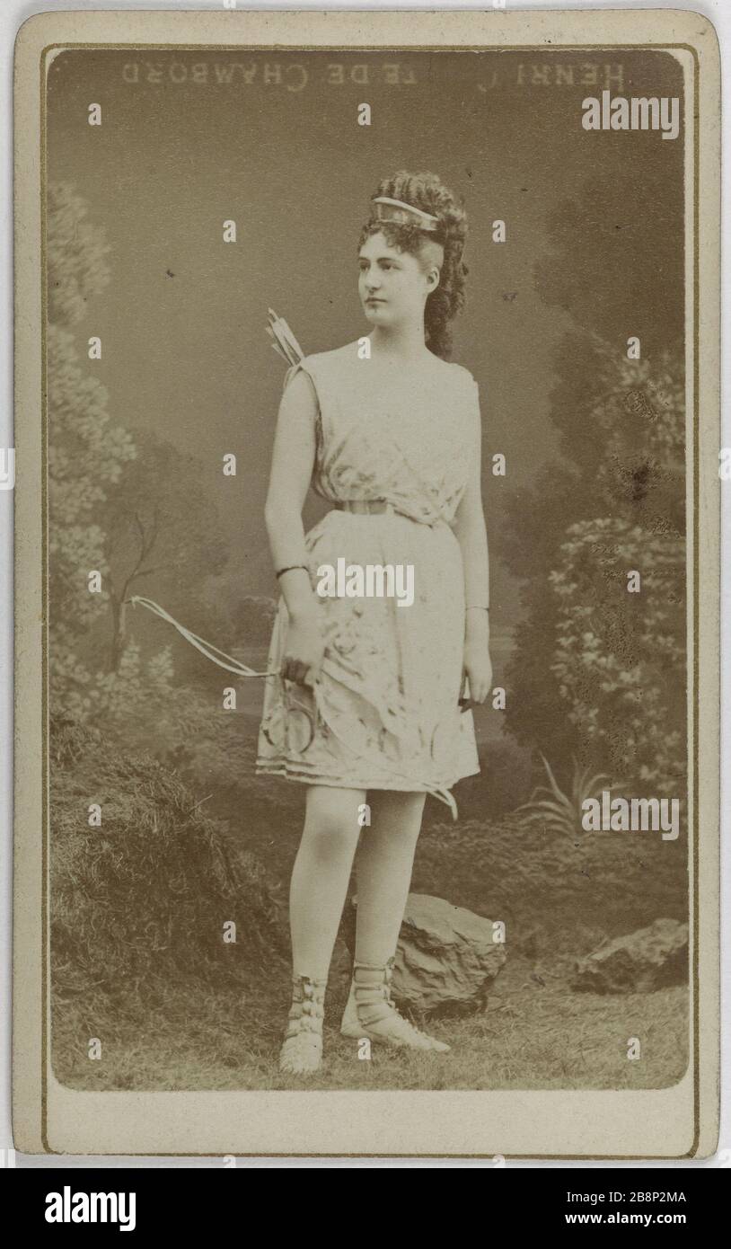 Portrait of Berthe Perret (1847- after 1910), (actress, singer ...