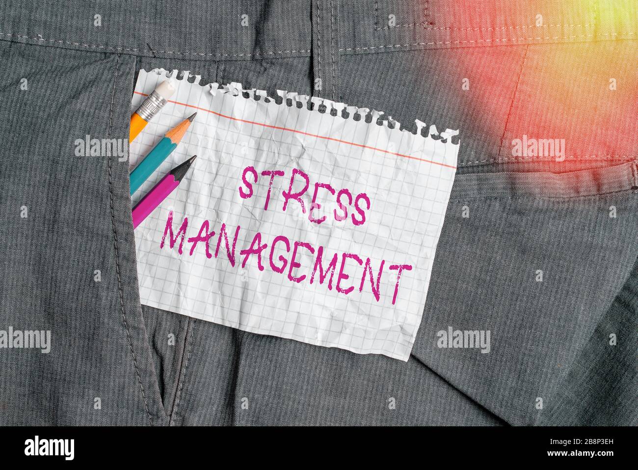 Writing note showing Stress Management. Business concept for method of ...