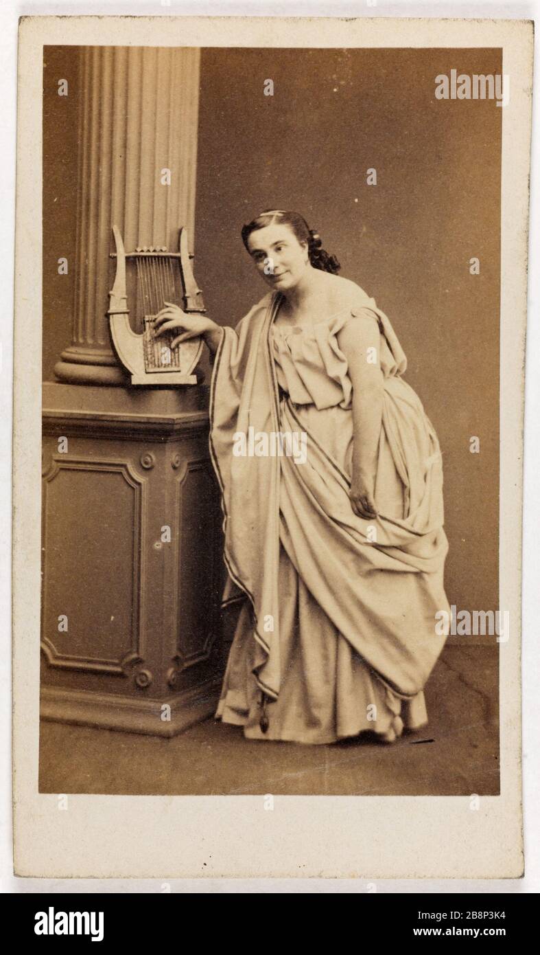 Portrait of Delphine Ugalde (1829-1910) (born Gabrielle Delphine ...