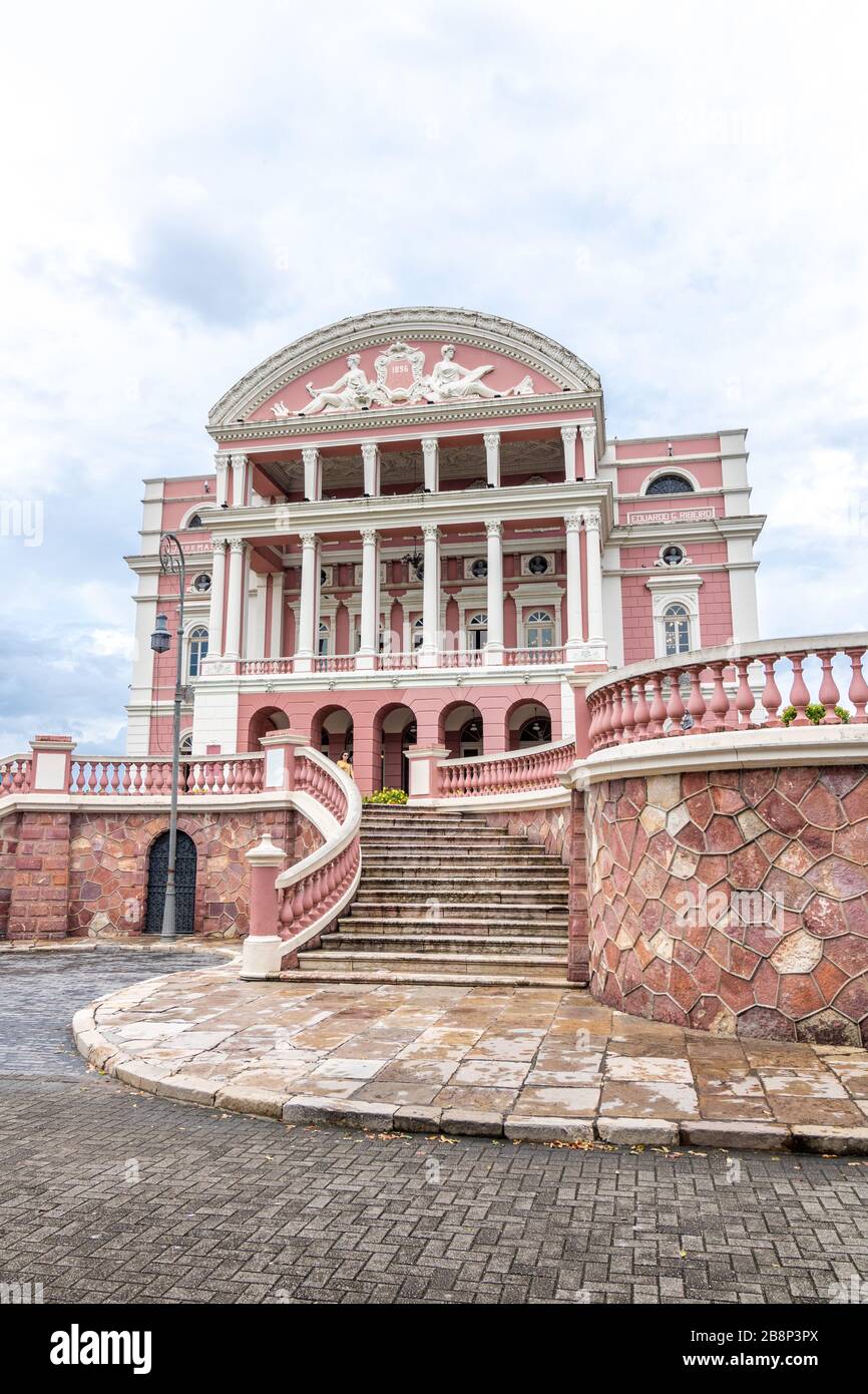 Amazonas theater in the city of Manaus in northern Brazil Stock Photo ...