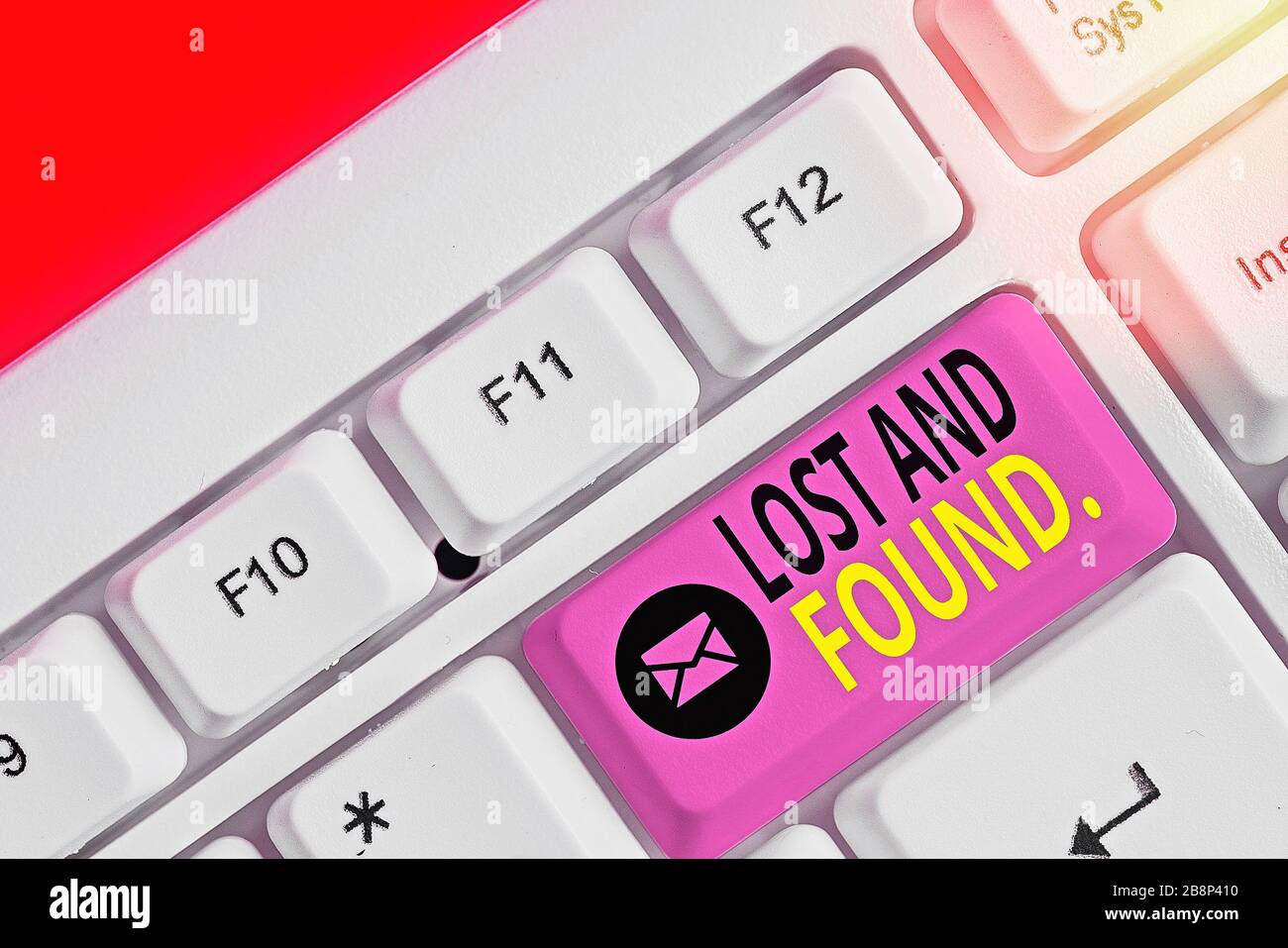 Text sign showing Lost And Found. Business photo showcasing a place ...