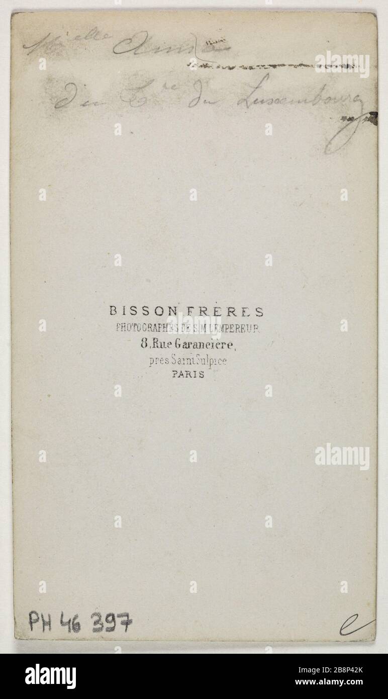 Portrait of Anna, (actress) Bisson frères. Portrait d'Anna, actrice ...