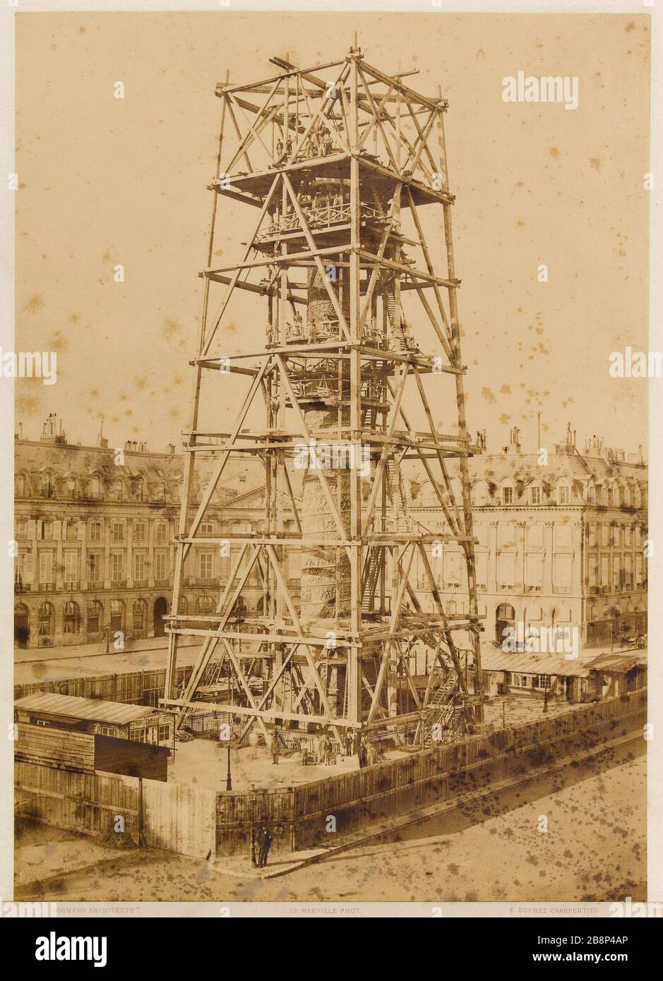 Column Vendome, destroyed in 1871 by Uprising, rebuilt in 1873 -1874 ...