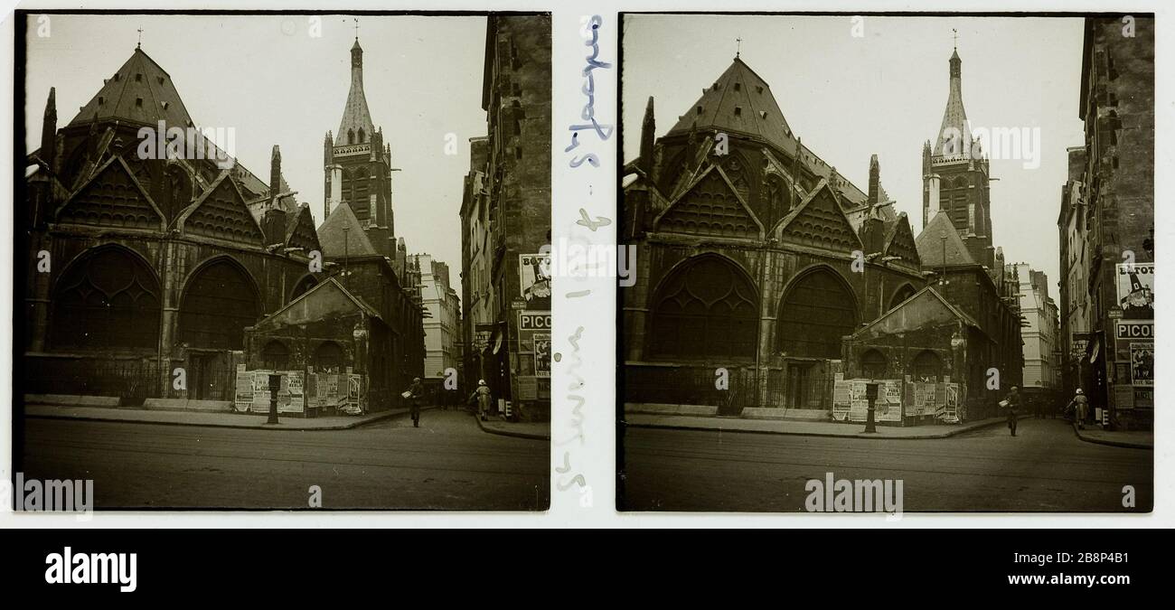 CHURCH OF SAINT-SEVERIN VIEW TAKING OF SAINT-JACQUES, 5TH DISTRICT ...