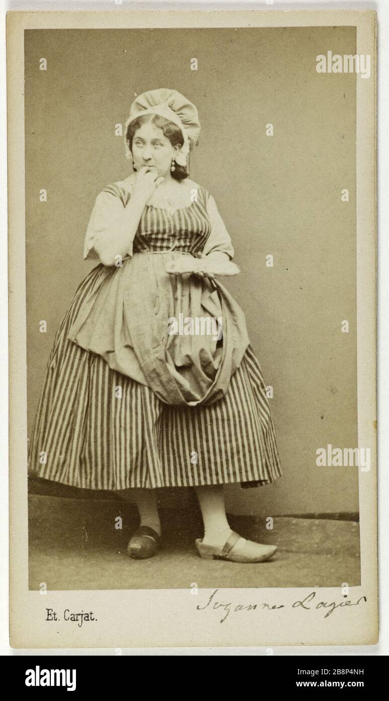 Portrait of Suzanne Lagier, (1833-1893), (actress, pop singer, composer ...