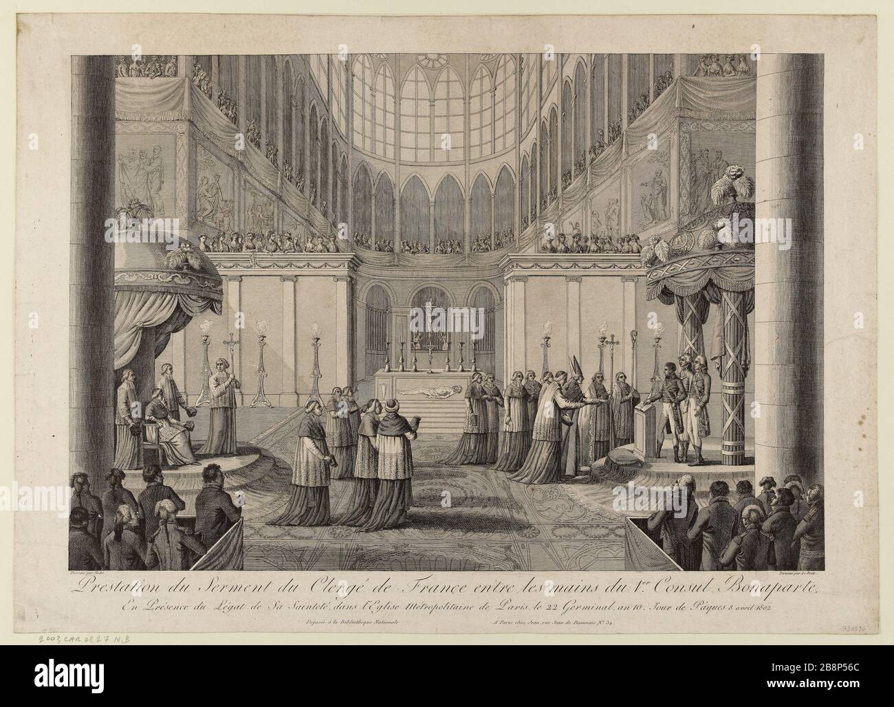 Benefit of the clergy of France in the hands of 1.er Consul Bonaparte ...