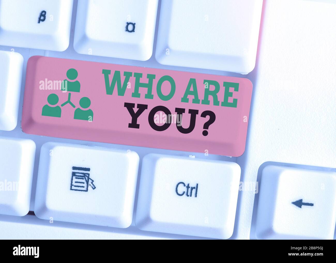 Word writing text Who Are Youquestion. Business photo showcasing ...