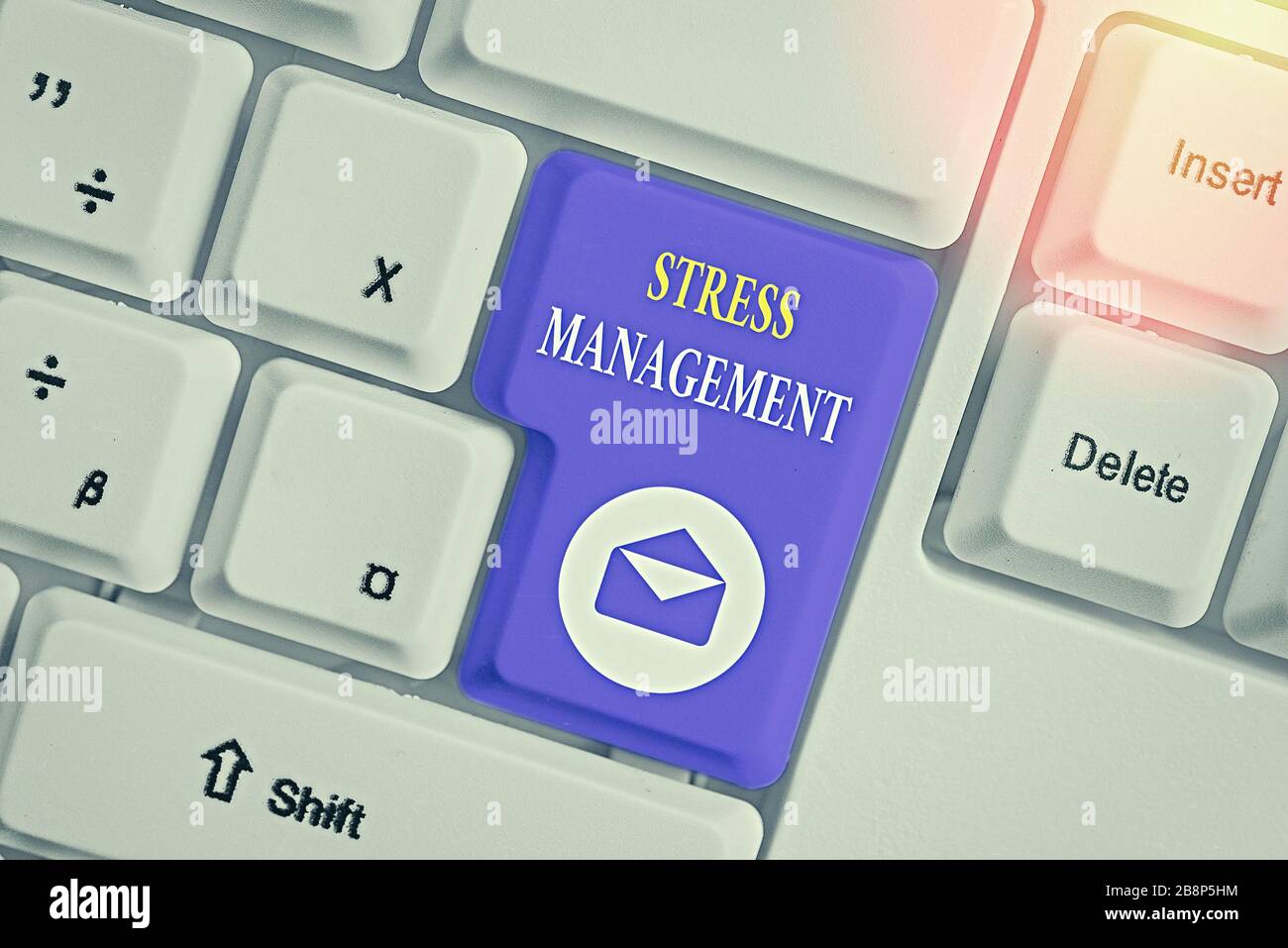 Writing note showing Stress Management. Business concept for method of ...