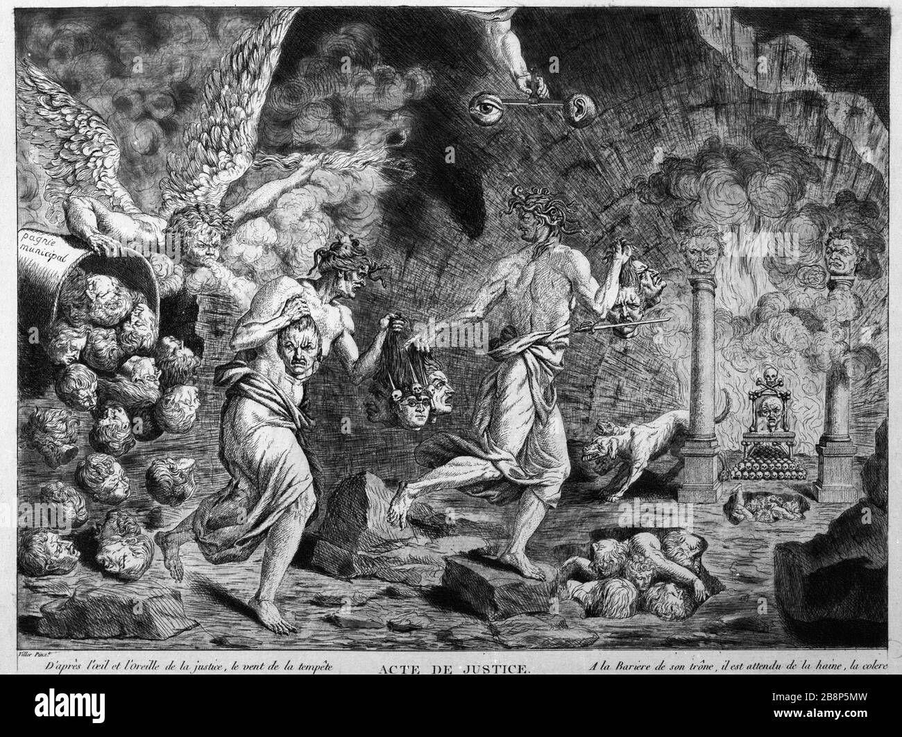 ACT OF JUSTICE OF 9 TO 10 Thermidor Viller. "Acte de Justice du 9 au 10 ...