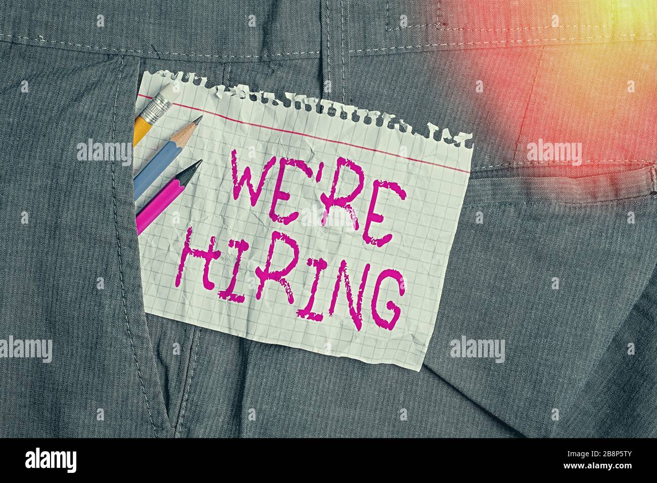 Writing note showing We are Hiring. Business concept for process of ...