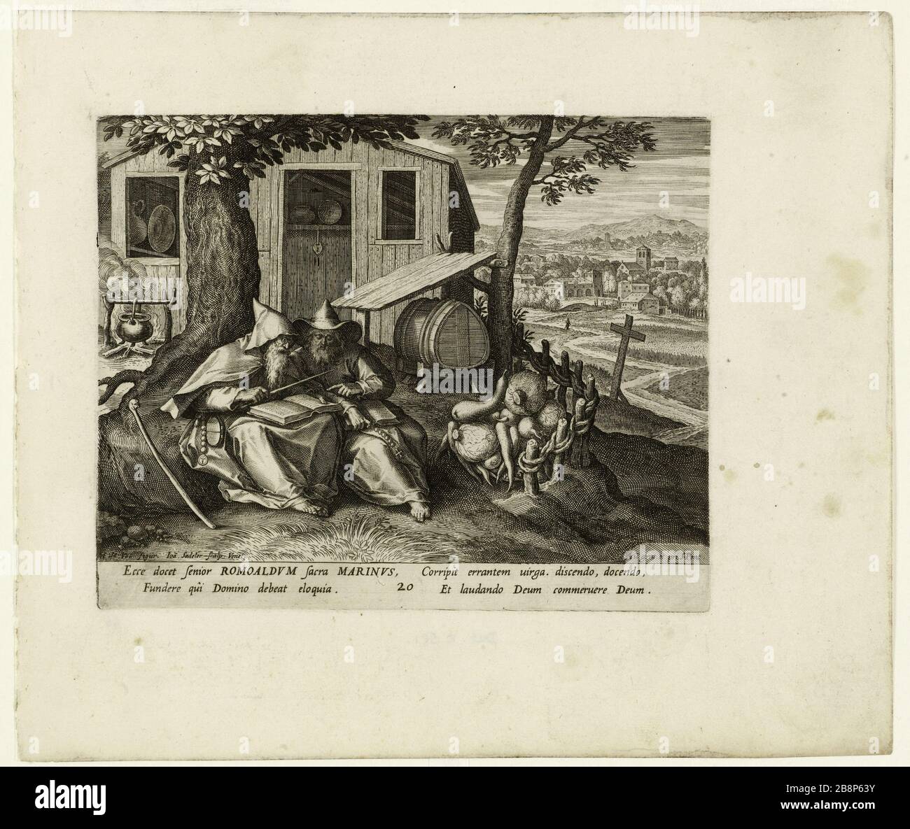 Romoaldum and Marinus after Martin de Vos Jan Sadeler (1550-1600 ...