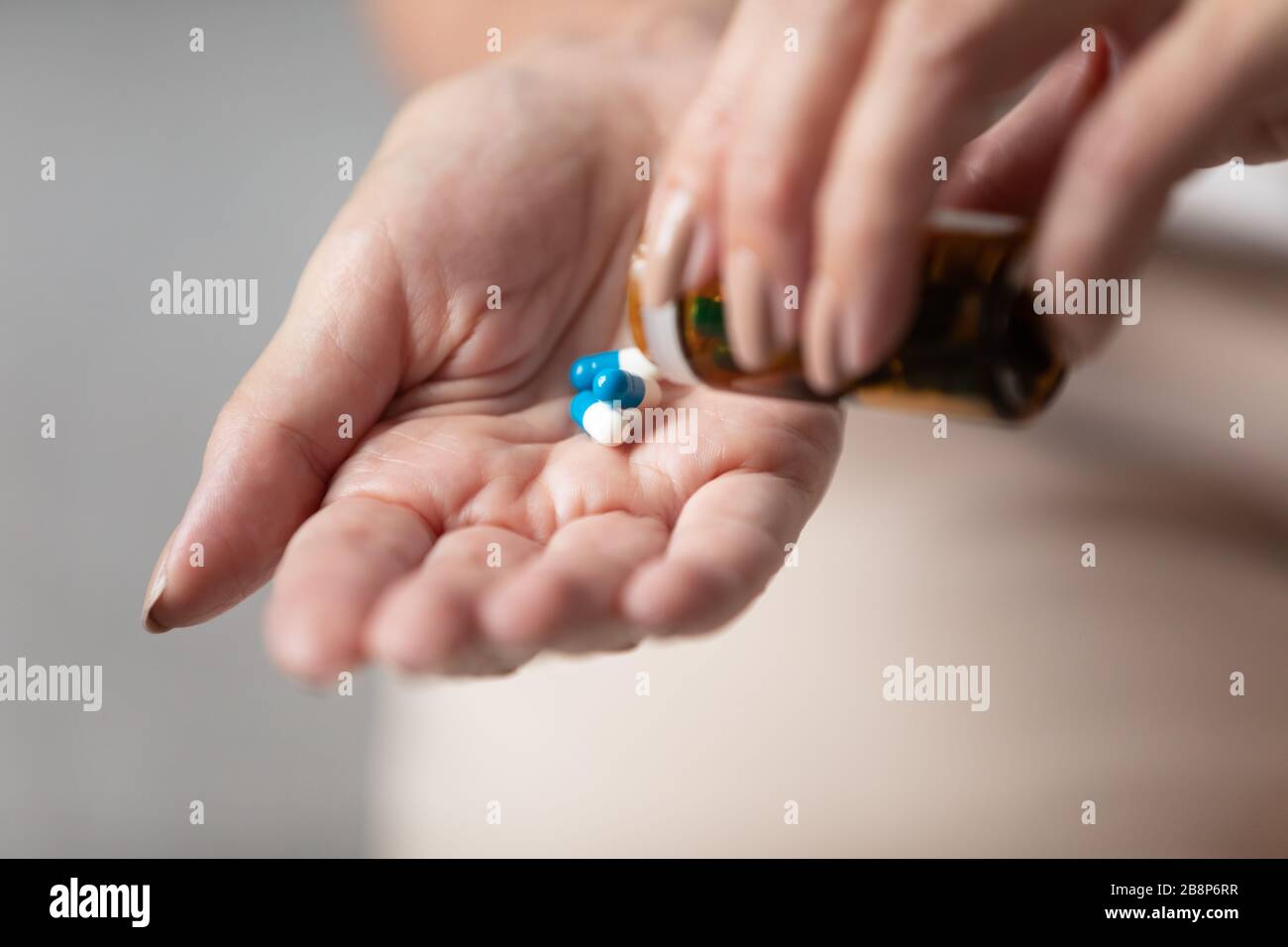 Female taking pill doctor prescription hi-res stock photography and ...