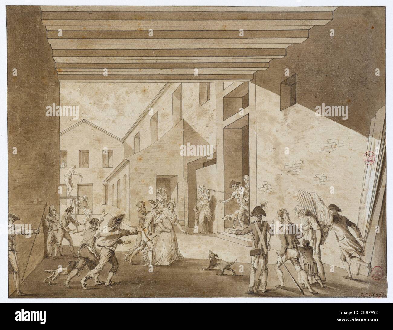 Cécile Renaud arrested Robespierre, May 22, 1794 Jules-Adolphe Chauvet ...