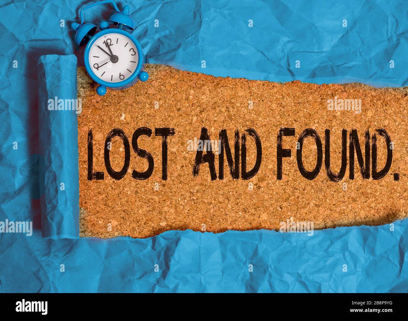 Handwriting text writing Lost And Found. Conceptual photo a place where ...