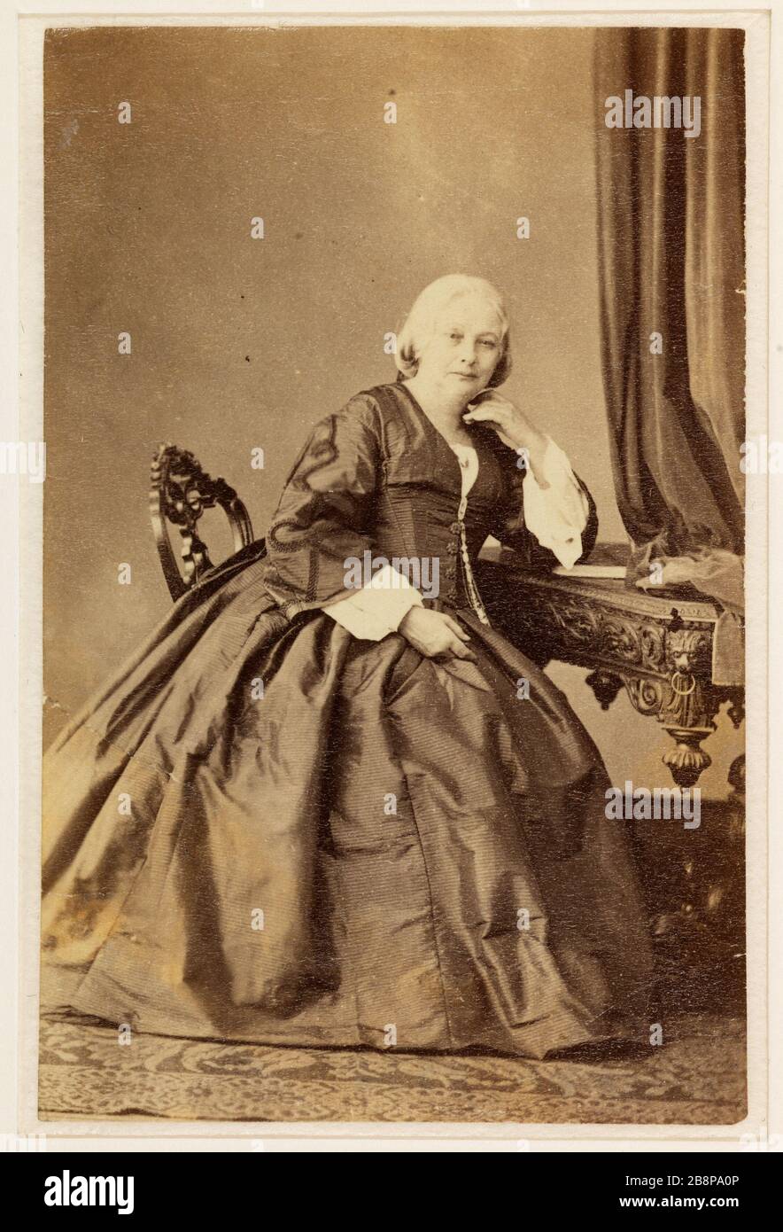 Juliette Drouet Anonyme. "Juliette Drouet". Tirage sur papier albuminé ...
