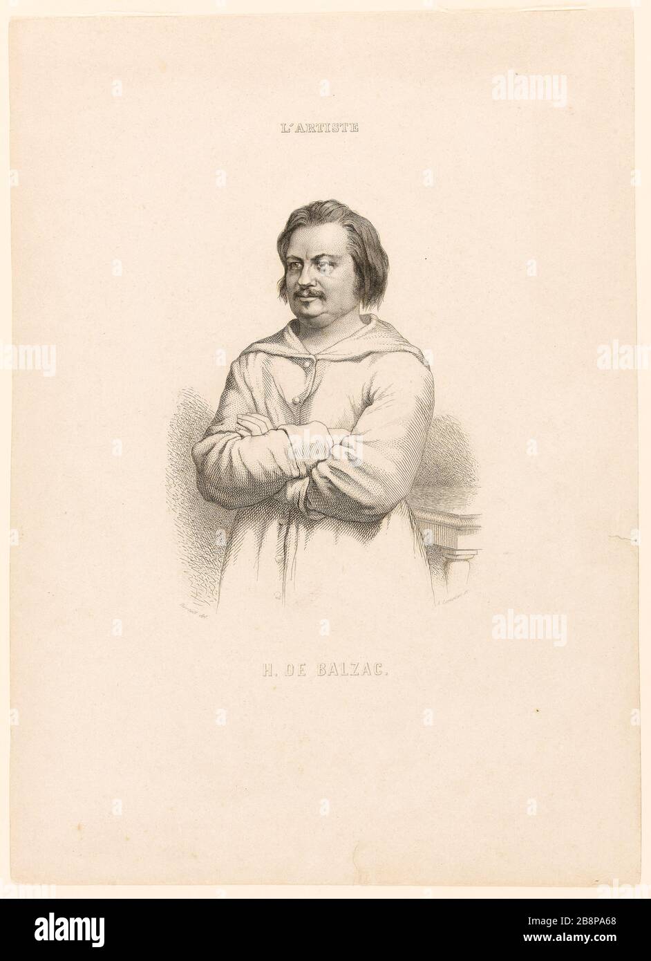 Balzac portrait monk's robe Bertall (Albert d'Arnoux, dit) (1820-1882 ...