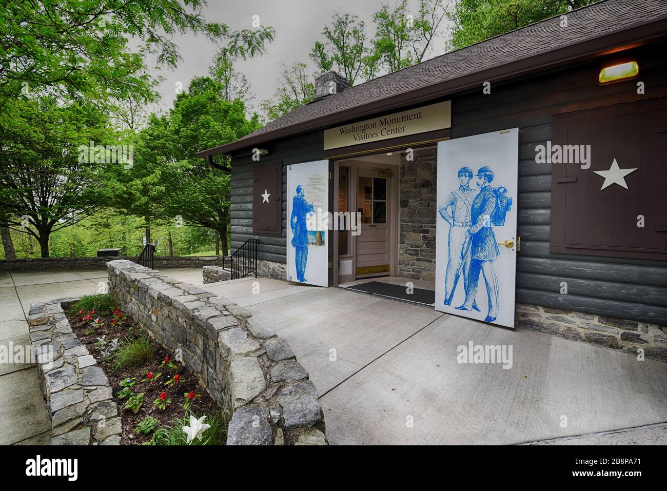 Washington Monument State Park visitor center Stock Photo - Alamy